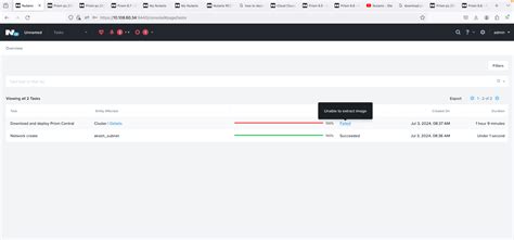 one click prism central deployment is failing because of timeout
