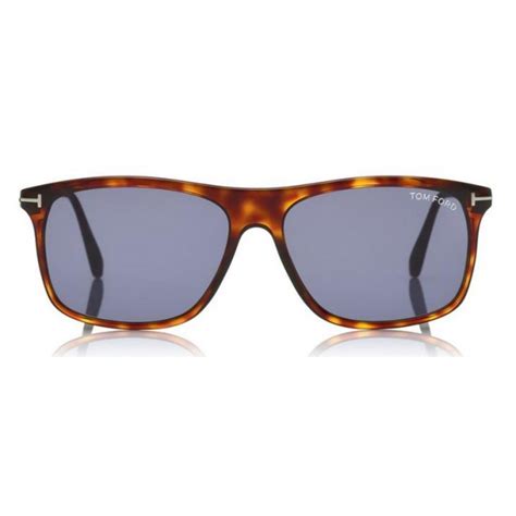 Tom Ford Max Sunglasses Square Acetate Sunglasses Red Havana
