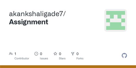 Github Akankshaligade Assignment