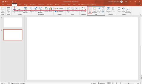 Steps To Add Text Box In PowerPoint