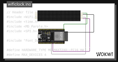 Wi Fi Clock Wokwi Esp32 Stm32 Arduino Simulator