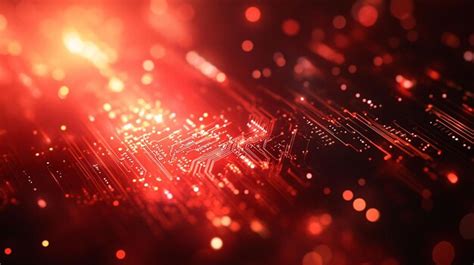 Red Information Technology Background Material Premium Ai Generated Image