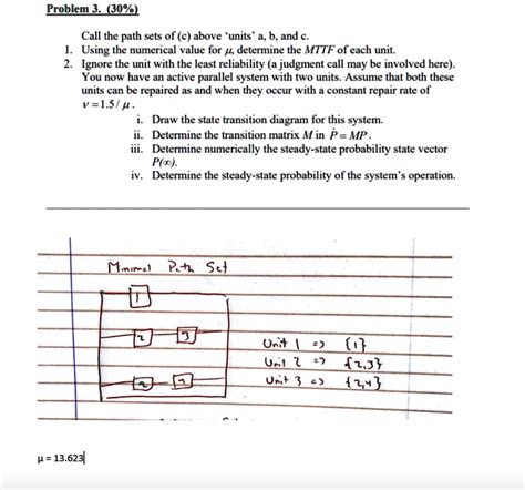 Problem 3 0 Call The Path Sets Of C Above Units A B And C Using The