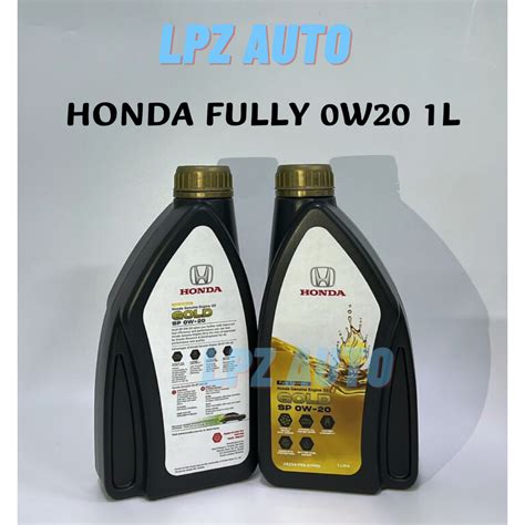 ORIGINAL HONDA GENUINE ENGINE OIL SP 0W20 FULLY SYNTHETIC (1@Litre ...