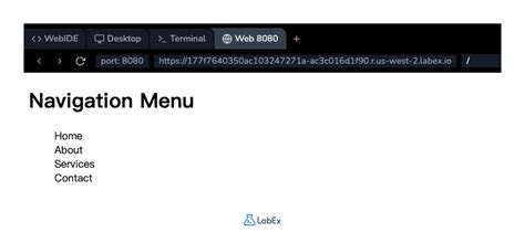 Css 列表样式设计：创建水平导航栏 Labex