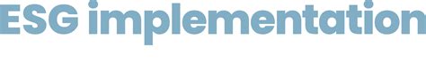 Esg Implementation