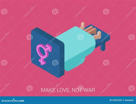 Flat Style D Isometric Concept For Making Love Sex Stock Vector Illustration Of Love Date