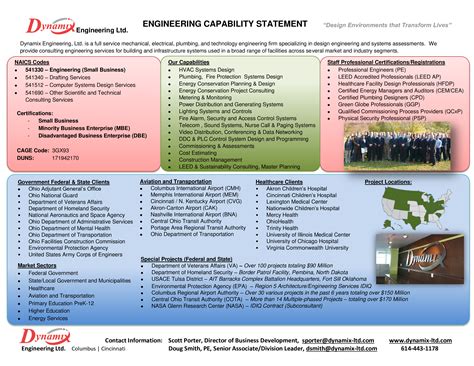 Editable 39 Effective Capability Statement Templates Examples