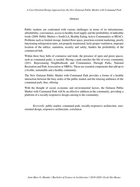 Sample Architecture Thesis Abstract Pdf