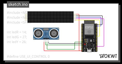 Test Scroll Led Wokwi Esp32 Stm32 Arduino Simulator