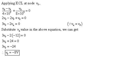 solved part of the solution to solve for v0 is given