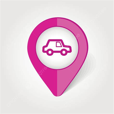 Car Map Pin Icon Motor Pointer Marker Vector Motor Pointer Marker PNG And Vector With