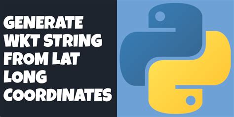 Python Generate Wkt From Lat Long Coordinates Mark Needham