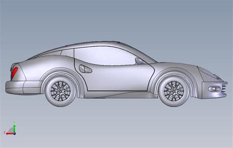 法拉利跑车 Solidworks 2008 模型图纸免费下载 懒石网