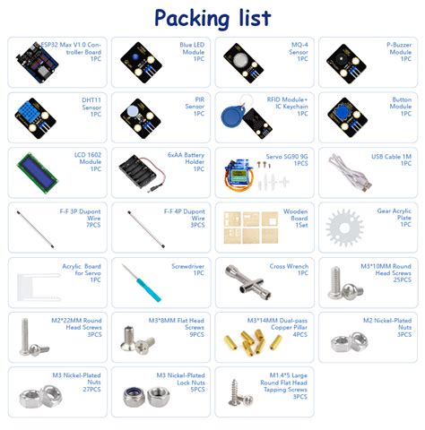 Acebott Easy Plug Esp32 Iot Smart Home Starter Kit Basic Version Swift Berry