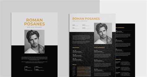 Resume Graphic Templates Envato Elements