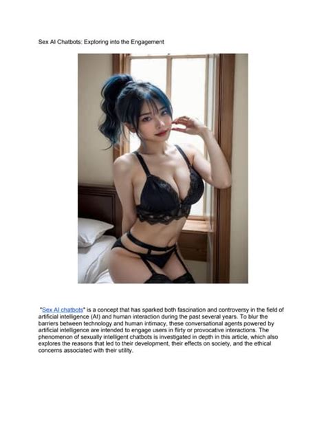 Sex Ai Chatbots Exploring Into The Engagementdocx