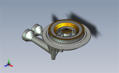灶具燃烧器3D数模图纸 PROE设计 PROE 模型图纸下载 懒石网