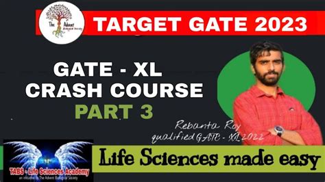 Gate Xl 2023 Crash Course Gate Life Science Part 3 Gate 2023