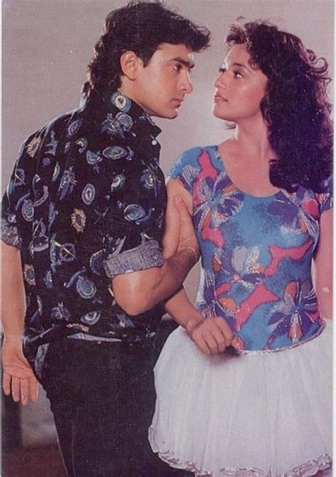 Madhuri Dixit Aamir Khan Dil 1990 Madhuri Dixit Retro Bollywood