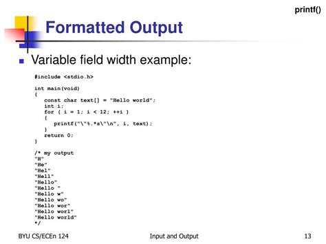Ppt Input Output Functions In C Powerpoint Presentation Free Download Id