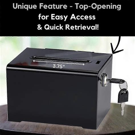 Donation Box With Lock Acrylic Suggestion Box With Slot Ballot Lock