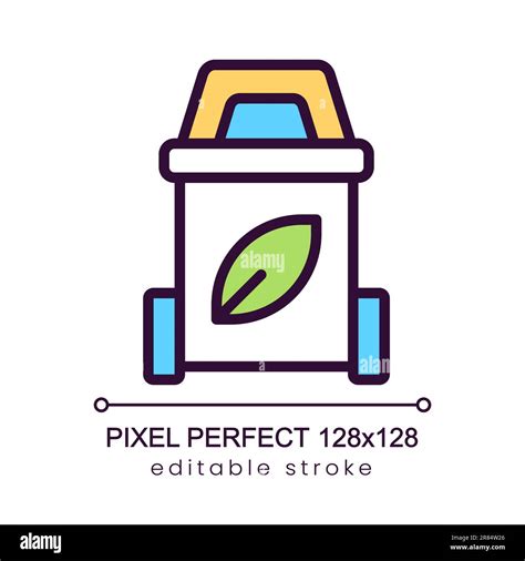 Garbage Sorting Pixel Perfect RGB Color Icon Stock Vector Image Art Alamy