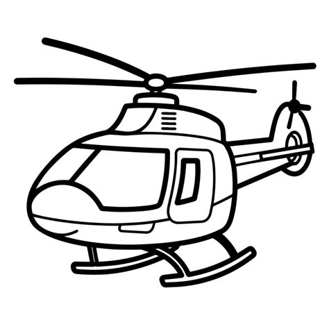 Sleek Helicopter Outline Icon In Vector Format For Aviation Designs 42362569 Vector Art At Vecteezy