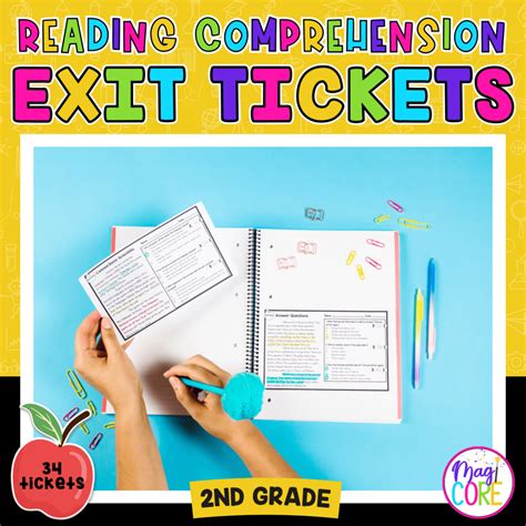 Nd Grade Reading Comprehension Exit Tickets Slips Literature Informational Text MagiCore