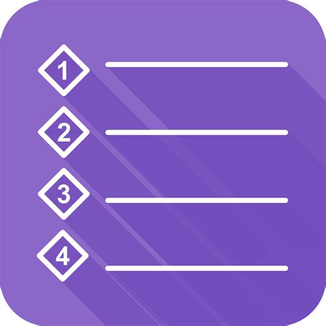 icono de vector de lista numerada única 25303592 Vector en Vecteezy