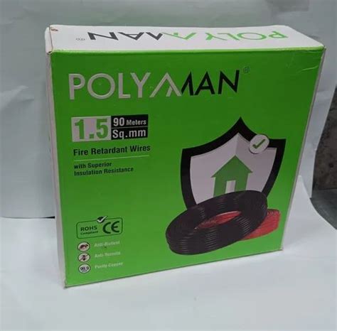 Polyman 1 5 Sq Mm Fr Pvc Insulated Wire Number Of Cores Single Core