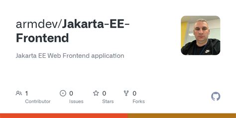 github armdev jakarta ee frontend jakarta ee web frontend application