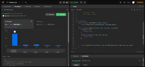 Day 56 Of The 75 Days Dsa Challenge 🚀 Todays Task Was Validate Binary
