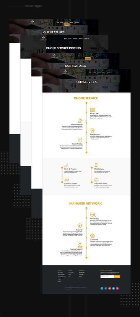 Bumblebee Networks Minimal Website Design And Developmet On Behance