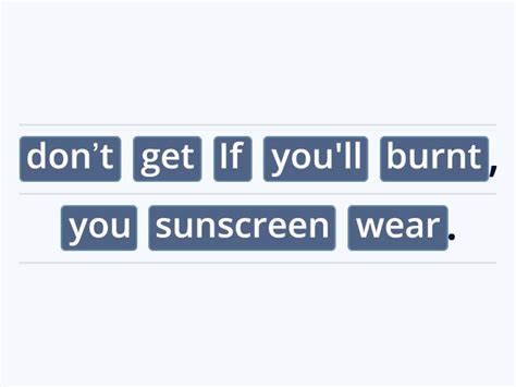 First Conditional Unjumble