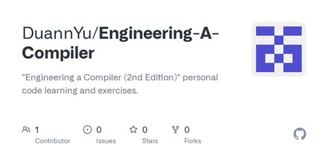 Github Duannyuengineering A Compiler Engineering A Compiler 2nd