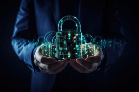 Premium Ai Image Cybersecurity And Privacy Concept Of Data Protection