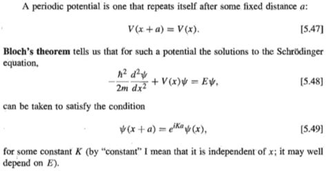 bloch theorem
