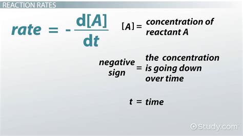 First Order Reaction And Rate Law Definition Equation And Examples Lesson