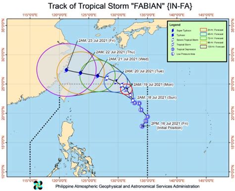 Bagyong Fabian Pagasa Weather Update July 18 2021