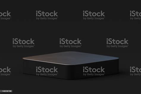 검은 돌 제품 플랫폼 연단 디스플레이 무대 현대 프리젠 테이션 장면 3d 스튜디오 배경 빈 받침대 쇼케이스 모형 어두운 배경 또는 고급 광고 화장품 스탠드 개념 강단에 대한