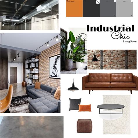 Industrial Chic Interior Design Mood Board By Lavieestbelledecor
