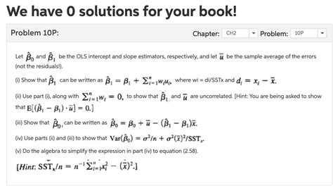 Solved We Have 0 Solutions For Your Book Problem 10p 10p