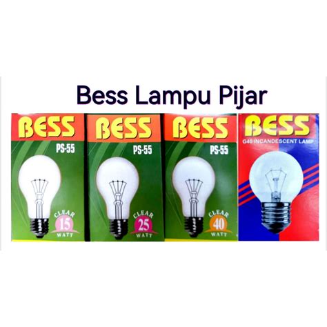 Jual Bess Lampu Pijar Bohlam Dop W W W W W W Shopee Indonesia