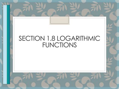 Logarithmic Modeling Pp