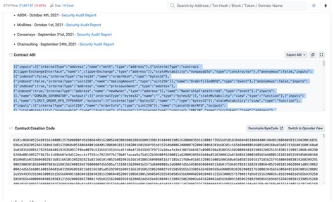 Decoding Ethereum Smart Contract Events Using Abis