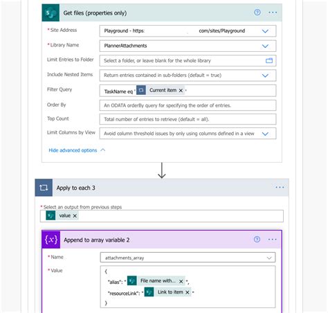 Add 0 N Attachments From Sharepoint To A Planner Task In Power Automate
