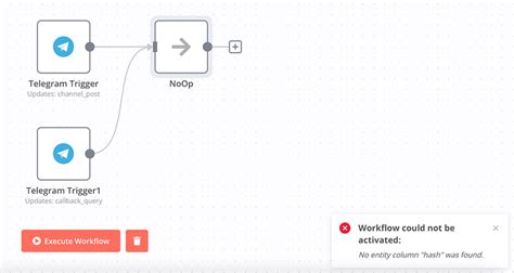 Telegram Cannot Handle Multiple Triggers In The Same Workflow