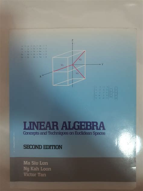 linear algebra concepts and techniques on euclidean spaces hobbies