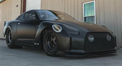 The Night Terror Is A 3 400 HP Nissan GT R In Drag Carscoops